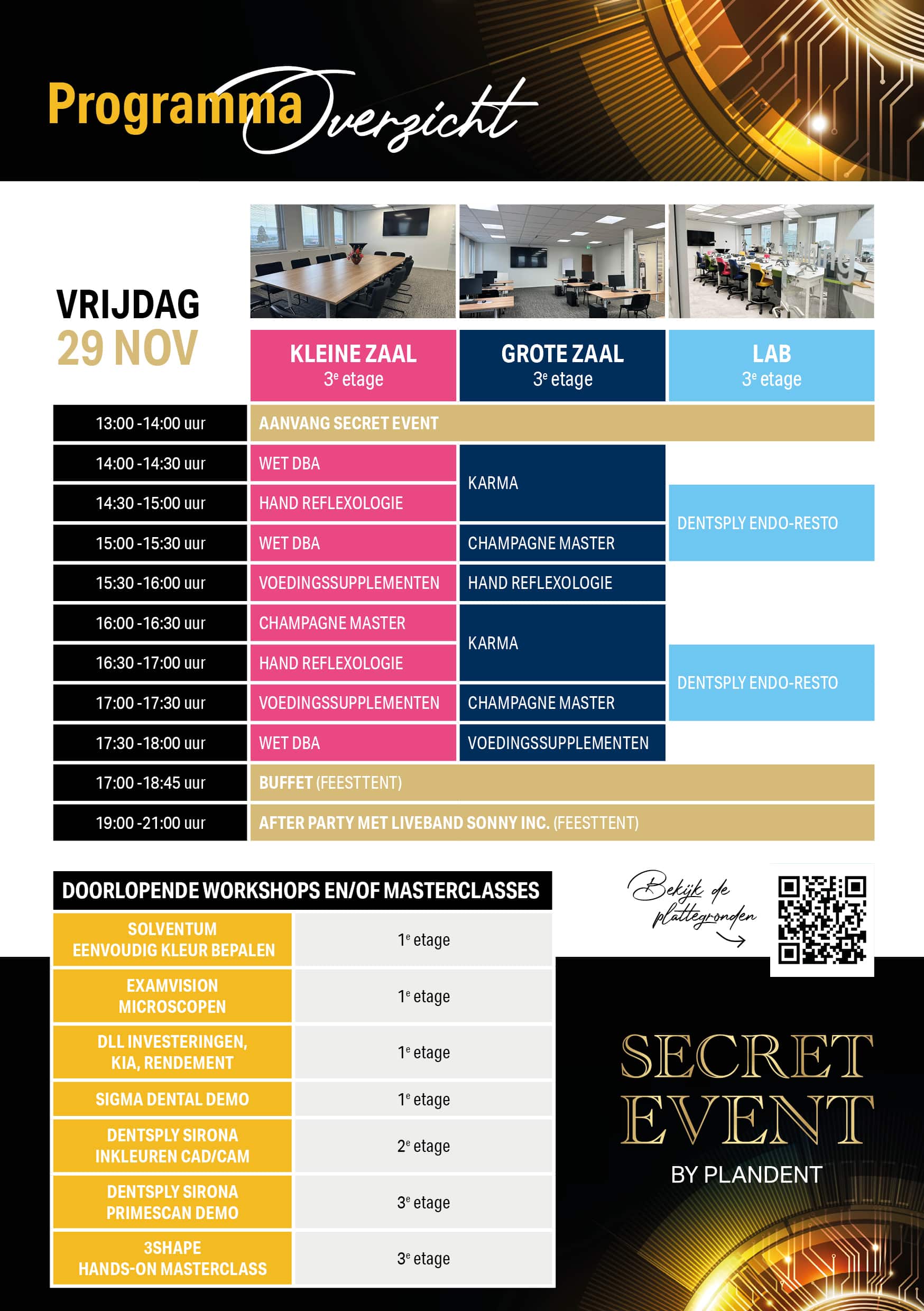 Secret Event Dagprogramma